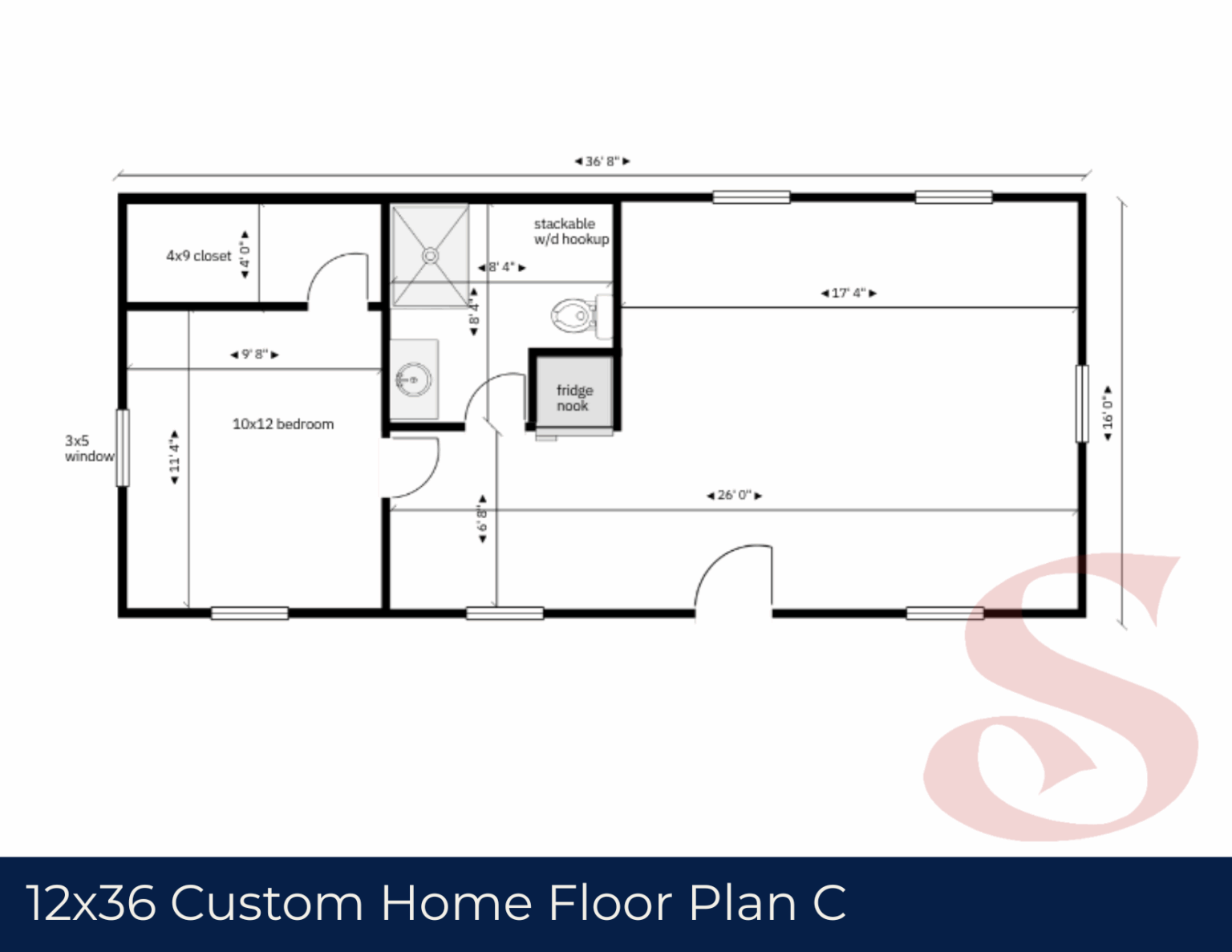 Tiny Homes | 12x36 Custom Tiny Home | Shivers Buildings
